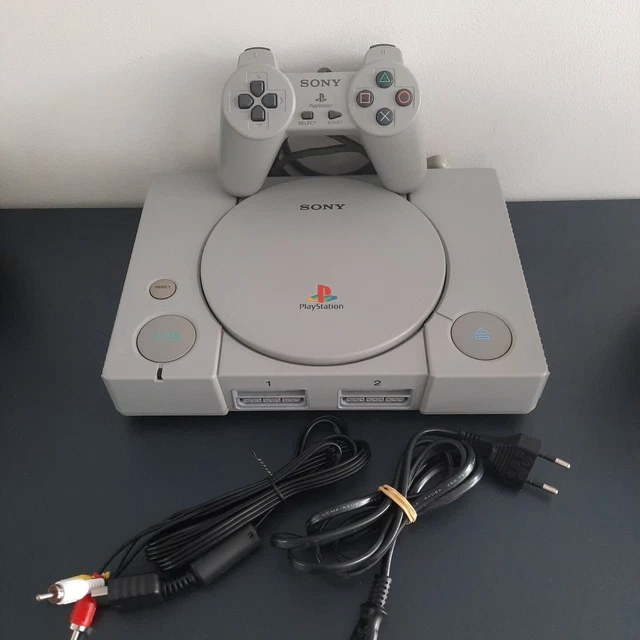 CONSOLE SONY PLAYSTATION 1 testée avec cables manette ps1 euro PAL EUR ...