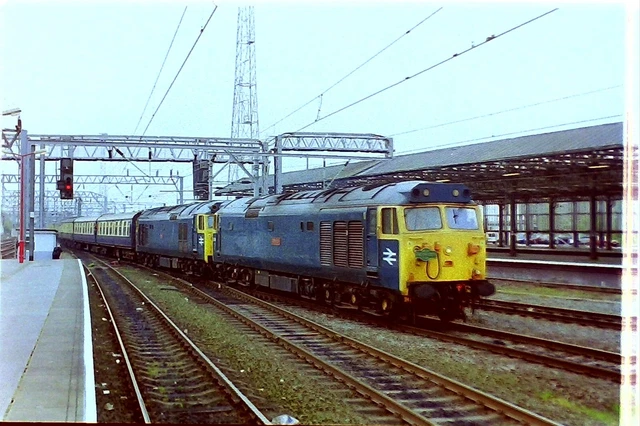 35MM RAILWAY COLOUR Negative Class 50 049 and 50 031 at Crewe £2.54 ...