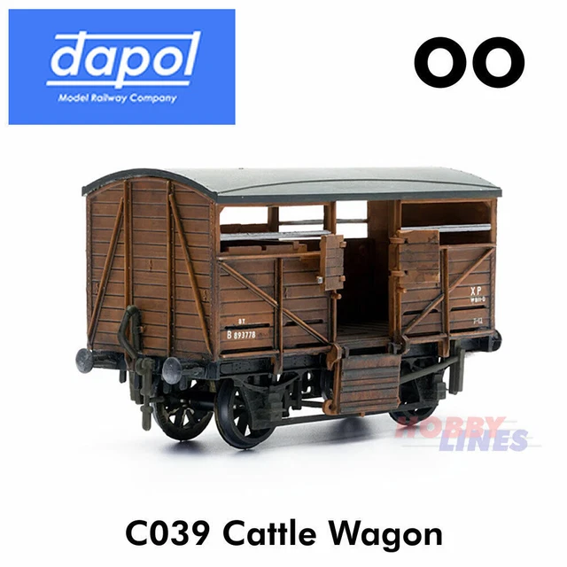 CATTLE WAGON MODEL Railway KitMaster Truck Kit Dapol OO Gauge C039 EUR ...