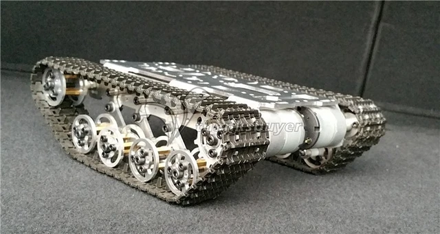 ROBOT TANK CHASSIS Metal Tracked Vehicle for Robotics DIY Kit New $101. ...