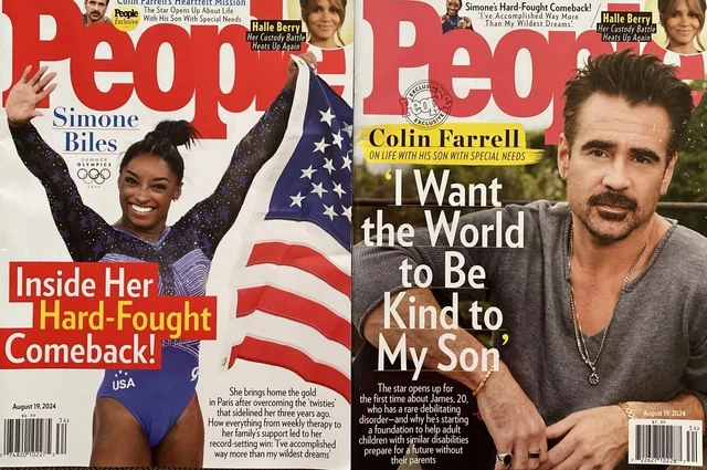 PEOPLE MAGAZINE AUGUST 19, 2024 Simone Biles/Colin Farrell 2 Different ...