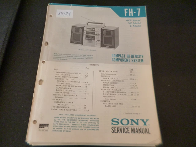 GENUINE SERVICE MANUAL Circuit Diagram Sony STR-D865 D965 £8.64 ...