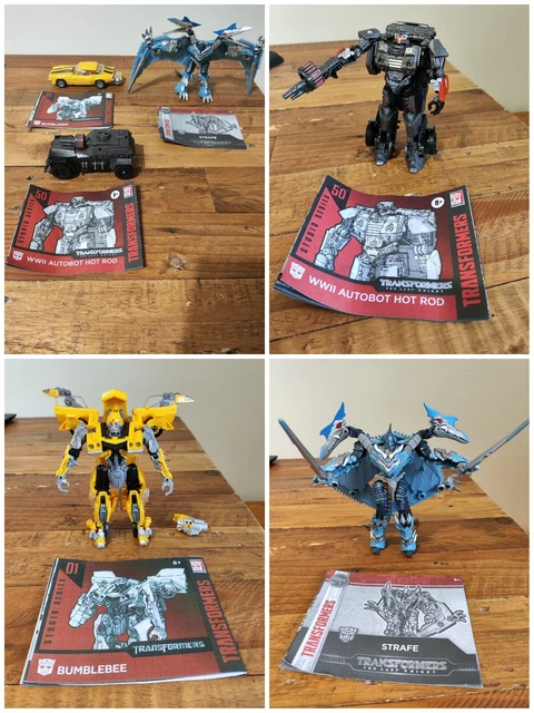 TRANSFORMERS STUDIO SERIES Bumblebee (SS-01), Hotrod WWII (SS-50) & TLK ...