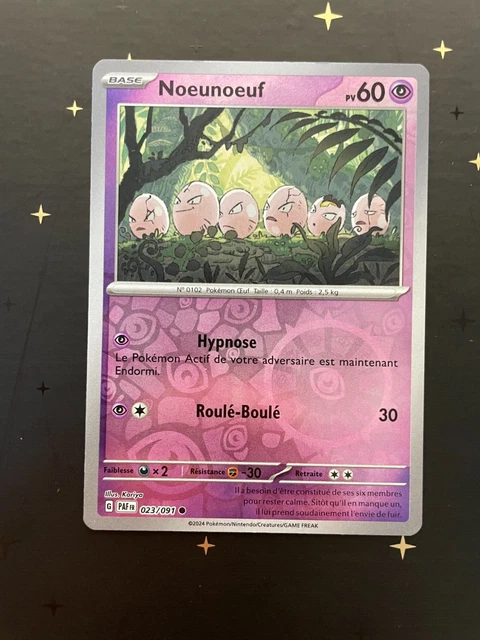 CARTE POKÉMON REVERSE Noeunoeuf 23/91 VF NEUF EUR 1,00 - PicClick FR