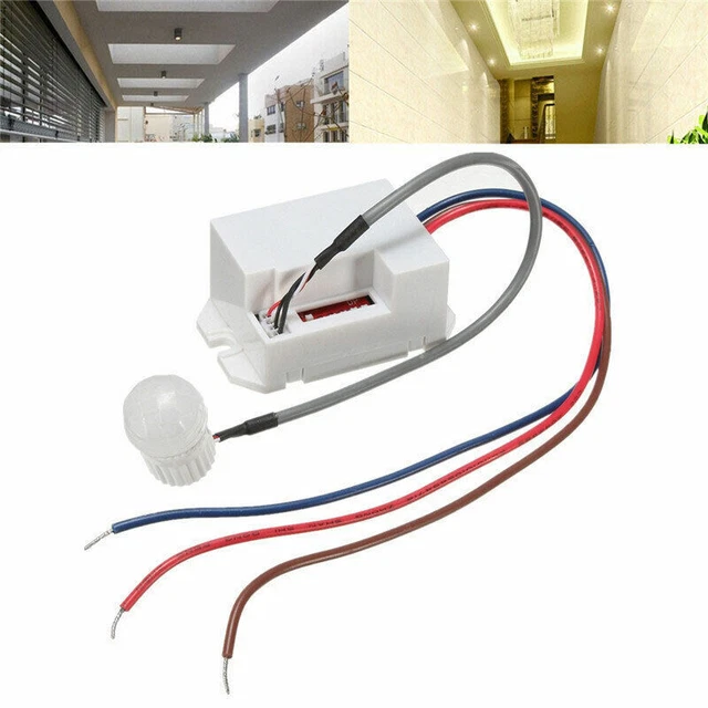 360 DEGREE RECESSED PIR Sensor Detector Ceiling Occupancy Motion Light ...