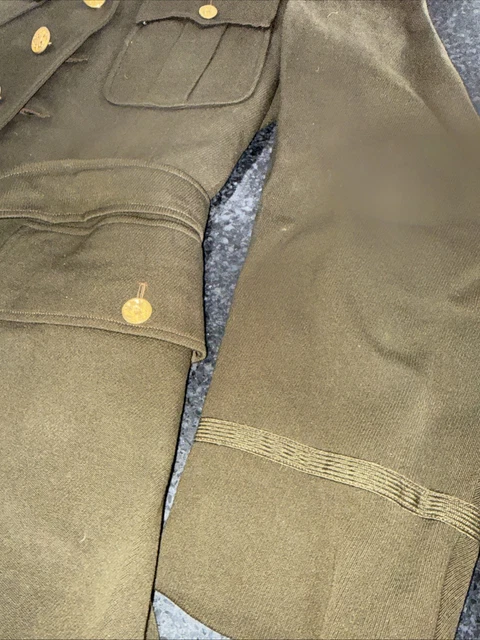 WW2 US ARMY Officer Tunic Green Wool £65.76 - PicClick UK