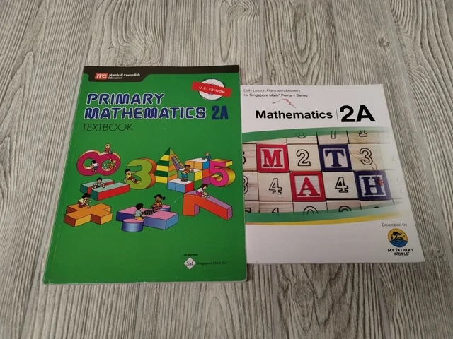 SINGAPORE MATH PRIMARY Series Textbook Lesson Plan Grade 2A Marshall ...