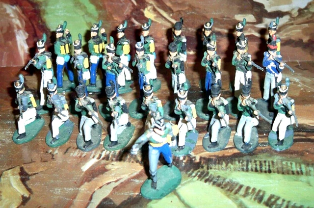 AIRFIX 1/32ND SCALE Napoleonic plastic Soldiers British Painted Sharpe ...