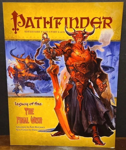 PATHFINDER LEGACY OF Fire: The Final Wish Adventure Path 6/6 by Rob ...