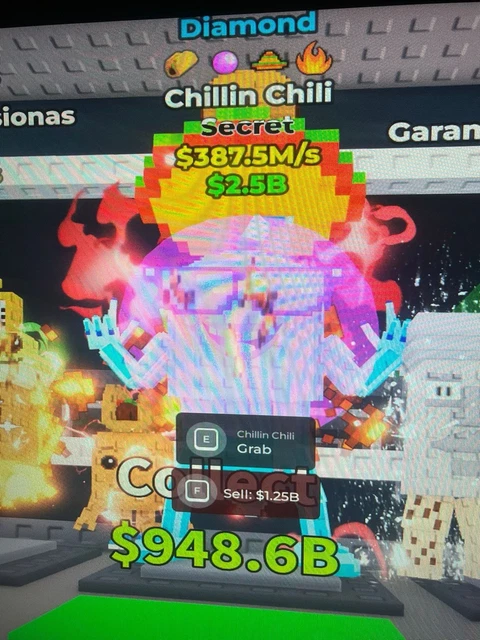 CHILLIN CHILI 375M/S 🥶 - Steal A Brainrot 🧟 - Cheap And Fast Delivery £ ...