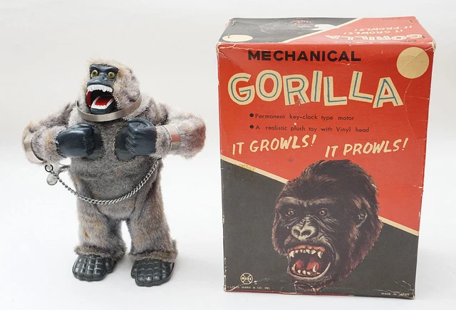 RARE 1960S MARX Japan Wind Up Gorilla King Kong Boxed Fully Working £ ...