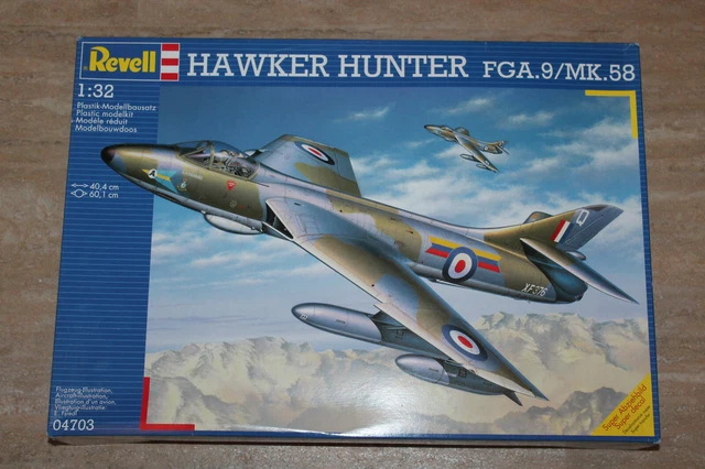 REVELL 04703 HAWKER Hunter FGA.9 / Mk.58 1:32 NEU OVP EUR 69,95 ...