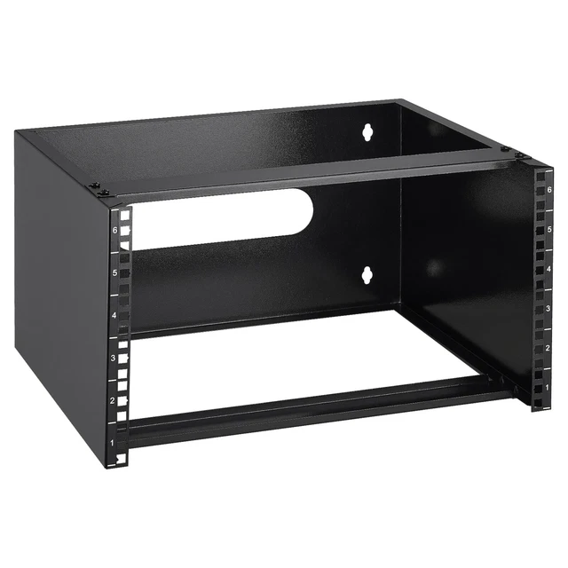 VEVOR 6U WALL-MOUNT Open Frame Network Rack 14 Inch Depth Server Rack ...