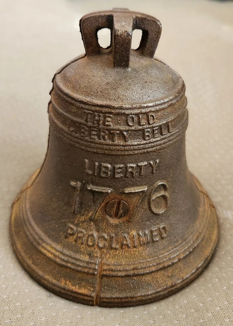 VINTAGE BICENTENNIAL 1776-1976 Liberty Bell Cast Iron Bank 200 Years Of ...