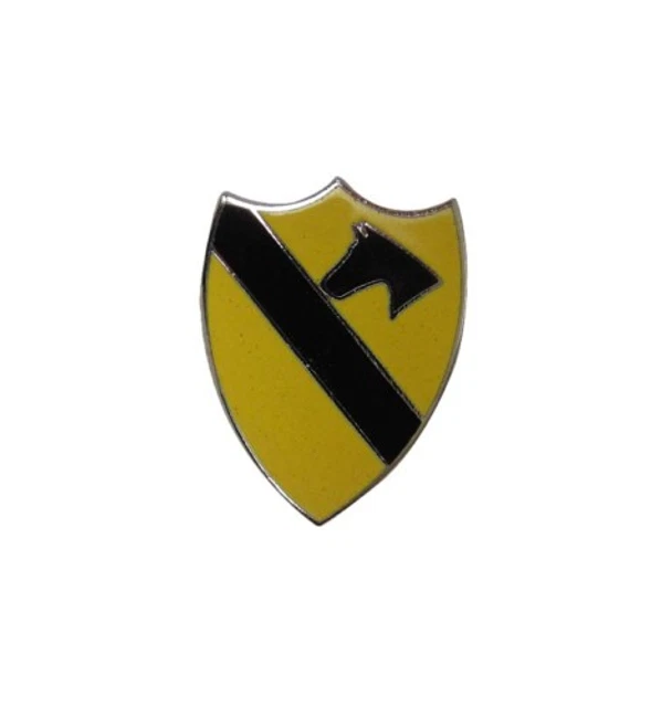 1ST CAVALLERIA SPILLA BADGE - STATO Unito AMERICANO INSIGNIA cavallo ...