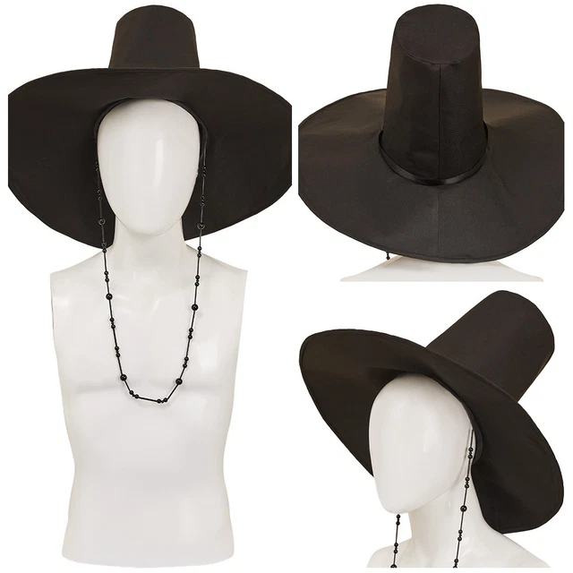 SAJA BOYS JINU Black Hat K-pop Demon Hunters Cosplay Jinu Hat Beaded ...