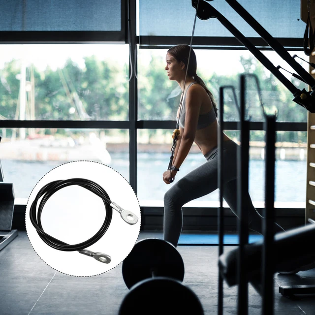 FITNESS WIRE ROPE Battle Ropes for Home Gym Steel Cable Equipment ...