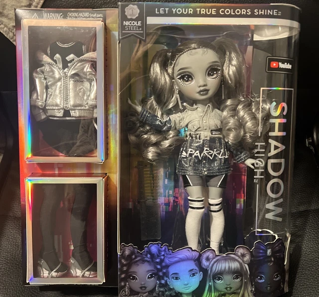 RAINBOW HIGH SHADOW High Series Nicole Steel Doll Greyscale MGA ...
