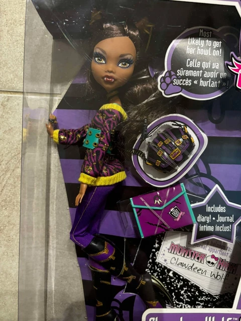 MONSTER HIGH CLAWDEEN Wolf Schools Out | Wave 2 New In Box! (2011) $210 ...