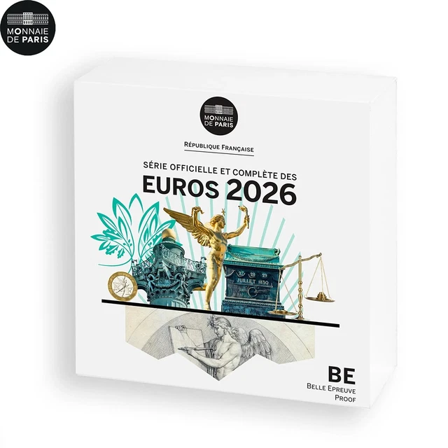 FRANCE, COFFRET BELLE Epreuve, Monnaie de Paris, BE, 2026, Monnaie de ...
