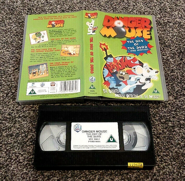 DANGER MOUSE THE Day Of The Suds & Other Adventures Pal Vhs Video Kids ...