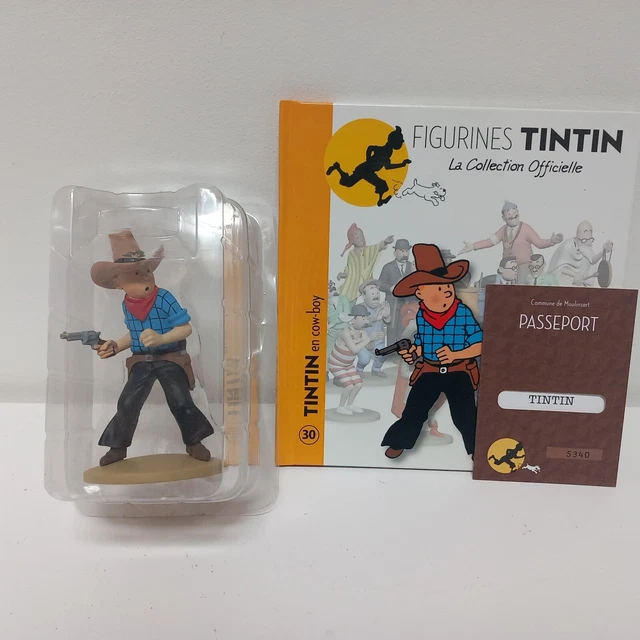 FIGURINE TINTIN COLLECTION Officielle - Tintin En Cow Boy - N° 30 EUR ...