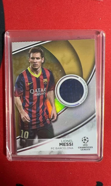 2023-24 TOPPS UEFA Lionel Messi #TS-LM Superstar Relics Gold /50 FCB ...