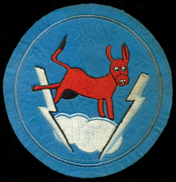 APRÈS LA SECONDE Guerre mondiale USAAF USAF Red Ass'es 347th Fighter Squadron 350 FG patch U-4 ...