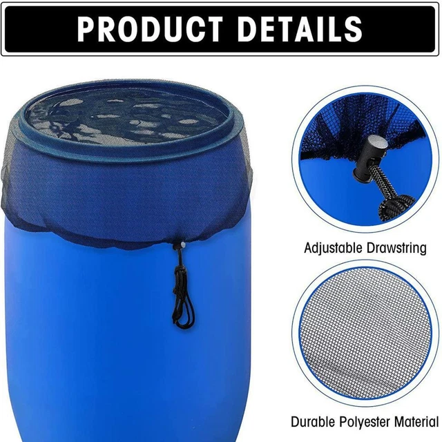 RAIN TANK RAIN Barrels Netting Water Collection Buckets PE Mesh Cover ...