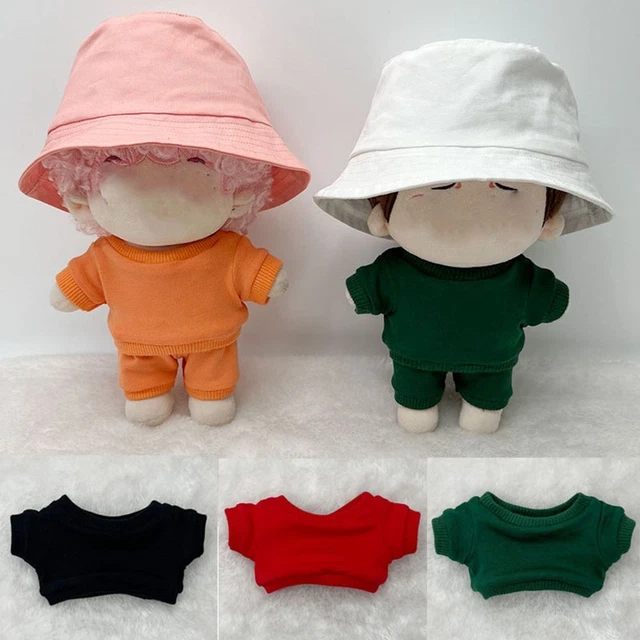 COTTON STUFFED DOLLS Mini Clothes 20cm Doll Clothes Doll Hoodies Doll T ...