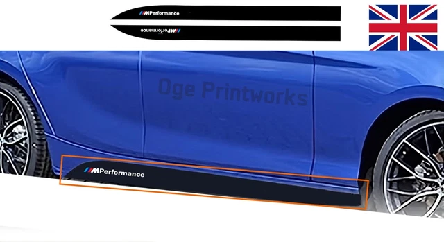 BMW F20 F21 1 Series M Performance Side Skirt Decal Stickers Black ...