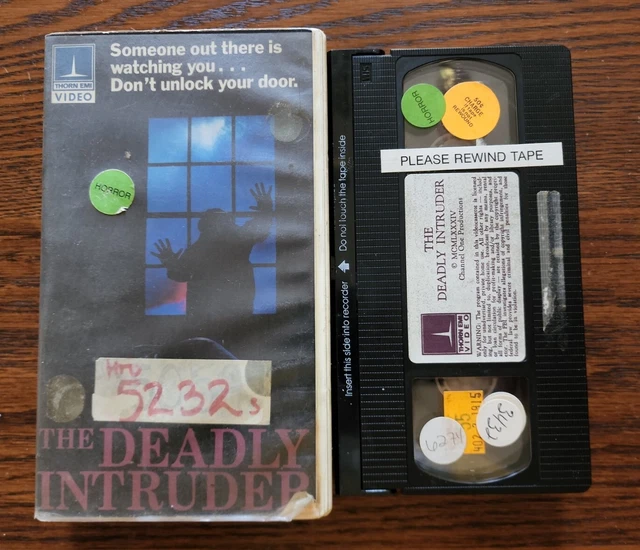 THE DEADLY INTRUDER VHS OOP Rare Horror Slasher Thriller Ex Rental ...