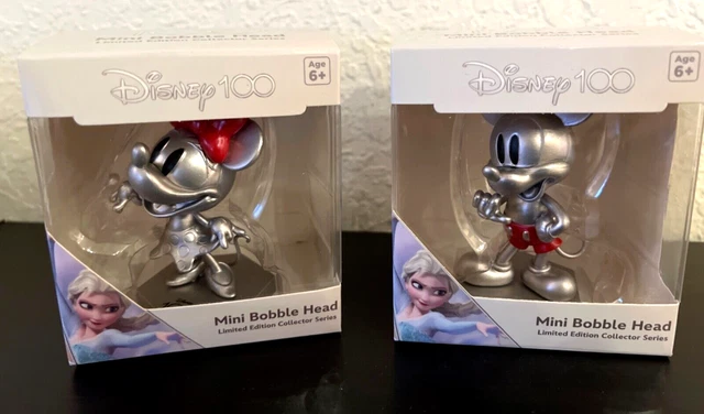 CULTUREFLY DISNEY 100 Mini Bobble Head MICKEY & MINNIE MOUSE Limited ...