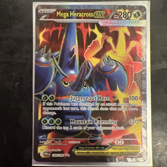 MEGA HERACROSS EX 108/094 Me02: Phantasmal Flames Holo £6.22 - PicClick UK