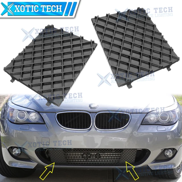 FOR BMW E60 E61 M Sport Front Bumper Lower Mesh Grill Trim Cover Pair ...