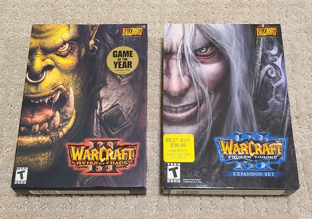 WARCRAFT III REIGN Of Chaos + Frozen Throne PC $40.00 - PicClick CA