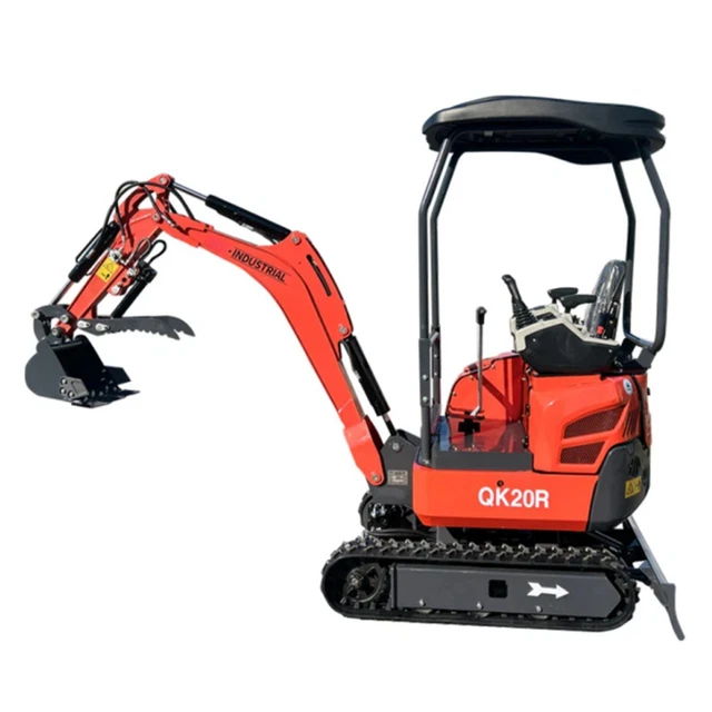 AGT 1 TON Mini Excavator Digger 23HP Gas Engine Tracked Crawler ...