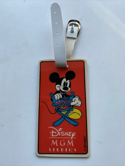 DISNEY 1987 MGM Studio Park Pass Mickey Mouse Name Tag Unused ...