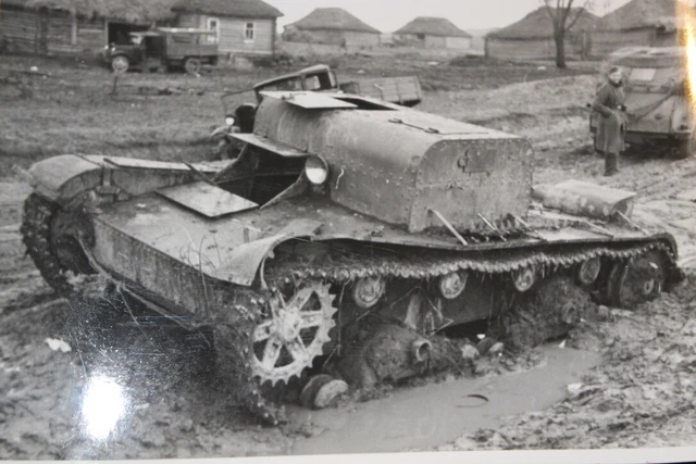 FOTO PHOTO 11528 Panzer tank T-26 Schlepper Russland Russia Soviet ...