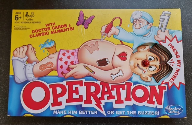 CLASSIC OPERATION ELECTRONIC Family Board Game with Cards. Free ...
