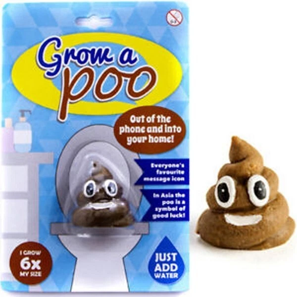 GROW YOUR OWN Poo Smiley Poop Turd Emoji Kids Toy Christmas Stocking ...