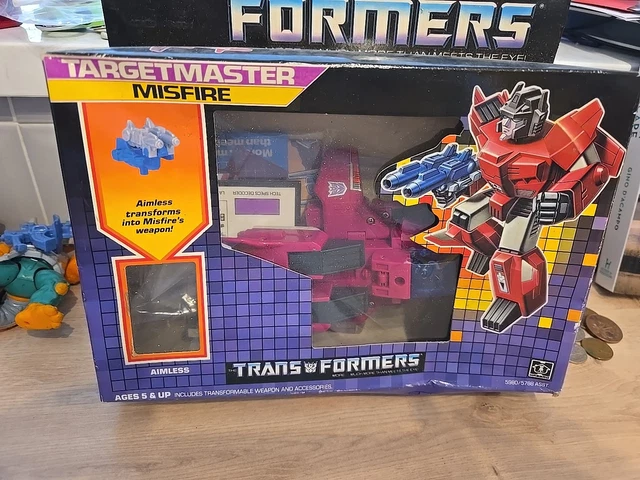 TRANSFORMERS G1 TARGETMASTER Misfire and Aimless plus instructions, £80 ...