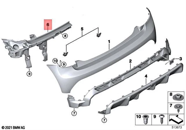GENUINE MINI COOPER JCW One F55 F56 F57 D BUMPER TRIM FRONT CENTER ...