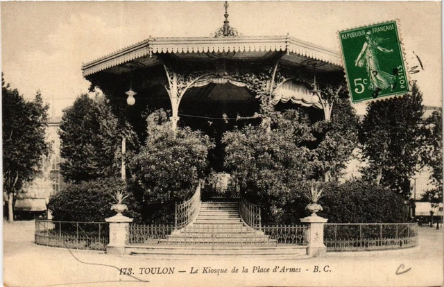 CPA TOULON LE Kiosque de la Place d'Armes (337908) EUR 7,99 - PicClick FR