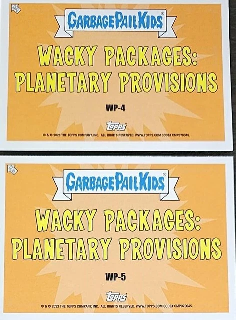 2023 GARBAGE PAIL Kids Intergoolactic Mayhem Wacky Packages - Lot of 2 ...