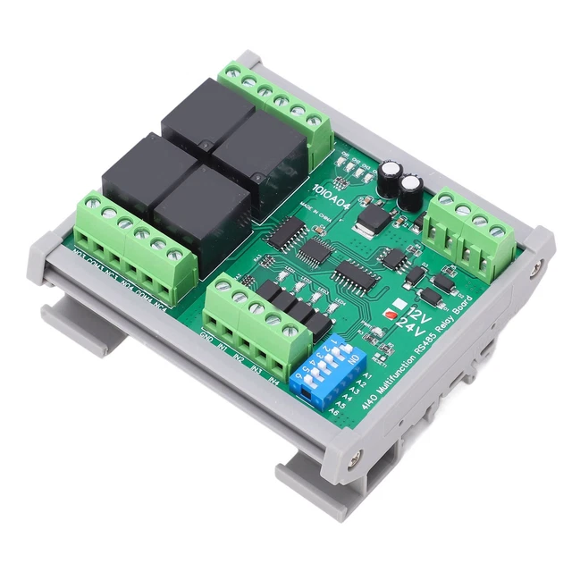 RS485 RELAY MODULE 4 Channel RTU PCB Board With Housing Industrial ...