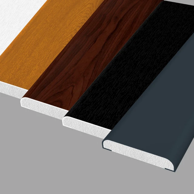 UPVC TRIM ARCHITRAVE D mould Cloaking Fillet 5m PVC Plastic Window Door ...