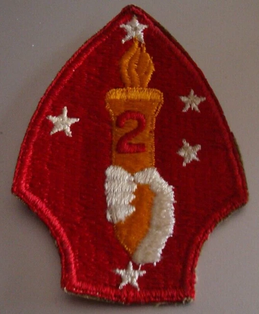 VINTAGE WW2 UNITED STATES USMC - 2nd MARINE DIVISION INSIGNIA PATCH. £ ...