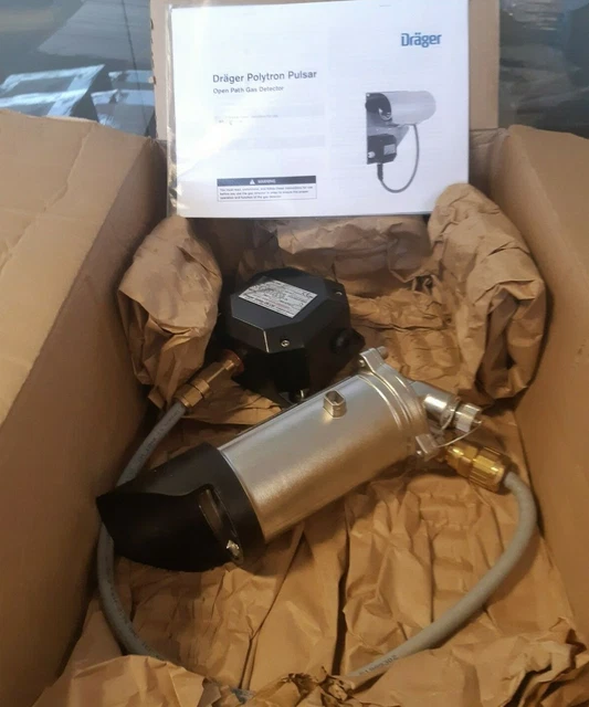 NEW DRÄGER POLYTRON Pulsar GD8-2 Open Path Gas Detector RECEIVER 4-120M ...