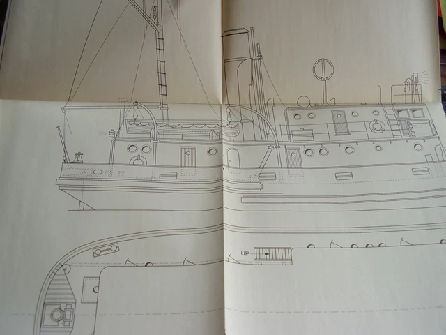 ORIGINAL MODEL BOAT Plan Rafa Aquarius Air Force Auxillary 2013 Free Uk ...